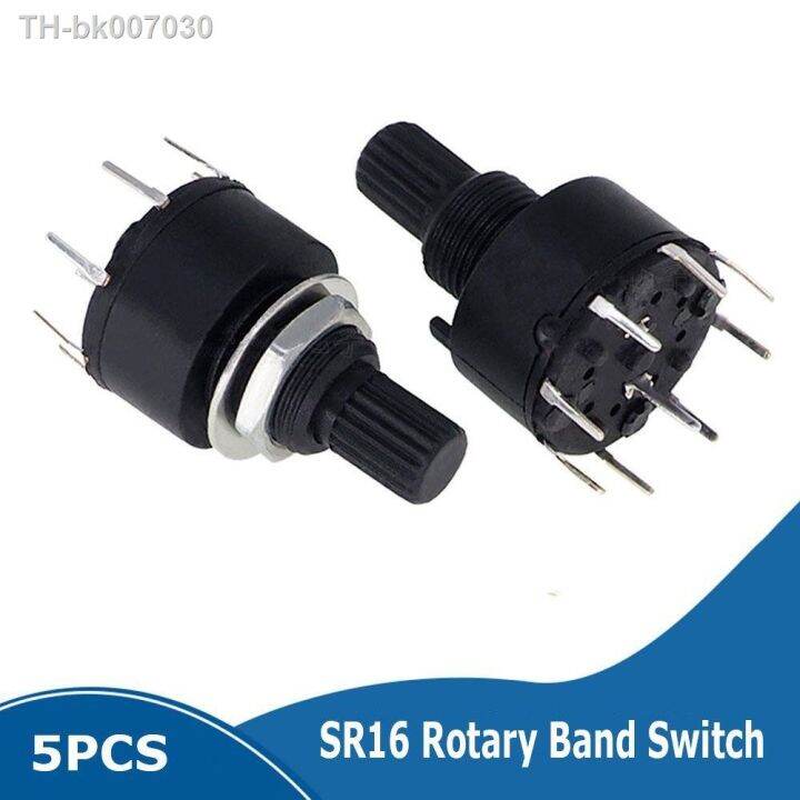 5PCS Safe 3/4/5/6/8 Position 1/2 Pole DC 60V 0.3A Round Switch Band ...