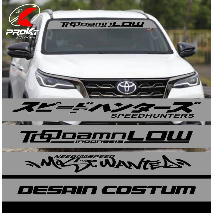 Stiker Kaca Mobil Depan (Bisa Costum dan Request ) bisa untuk segala ...