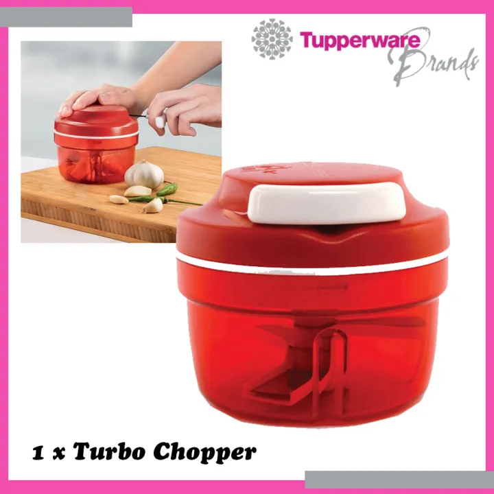 Tupperware 1 Pc Turbo Chopper Food Chopper Blende Garlic/Onions/Chilli ...