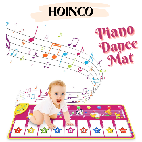 Musical Piano Mat, Toddlers Music Floor Keyboard Blanket Dance Mat with ...