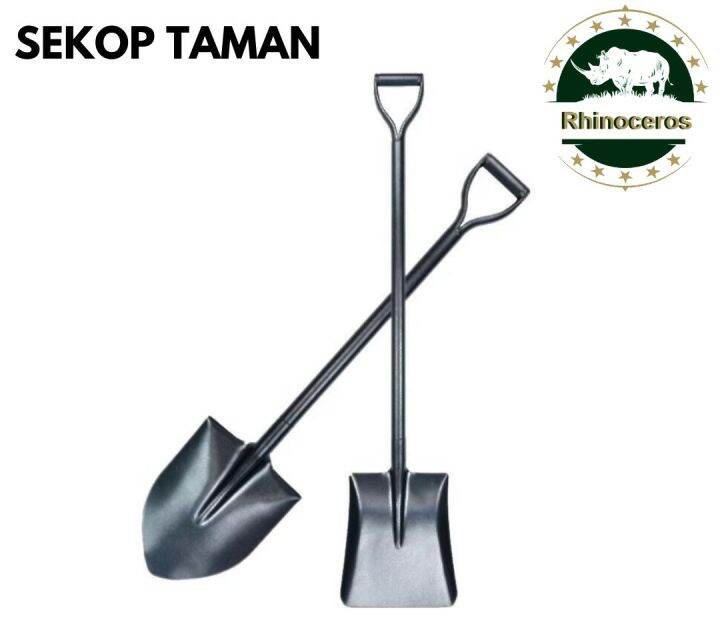 Sekop Taman Tanah Skop Kebun Lancip Lurus Baja | Lazada Indonesia