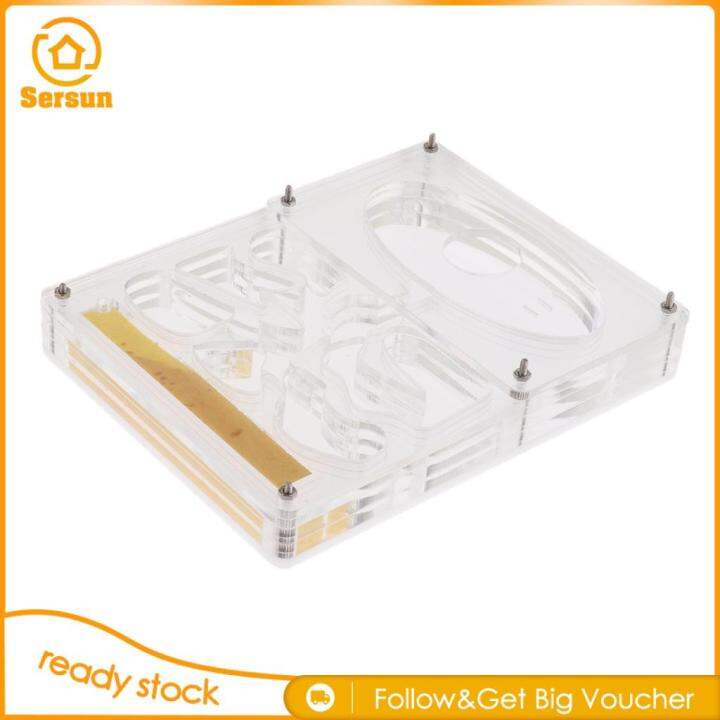 Sersun Clear Ant Housing Acrylic Nest Ant Feed Farm Formicarium Box 13 x 10 x 2cm | Lazada PH