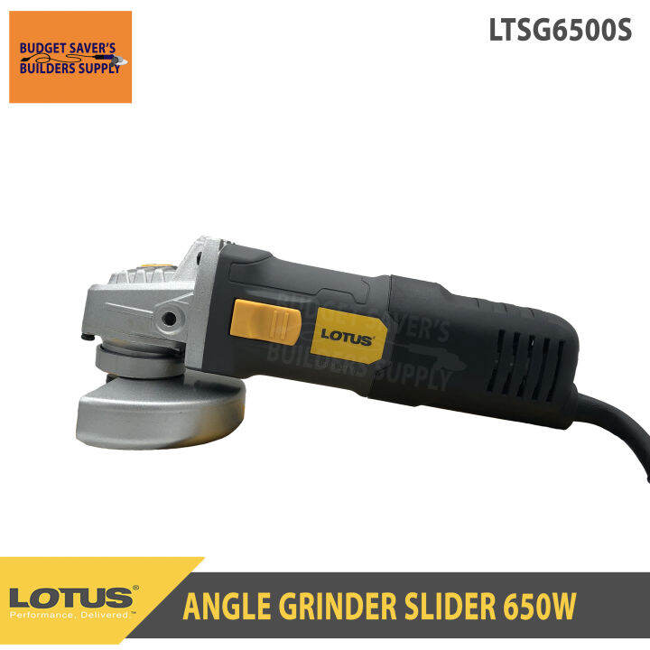 Lotus Angle Grinder 4 in. Slider 650W LTSG6500S/LAG115Z1 Lutos | Lazada PH
