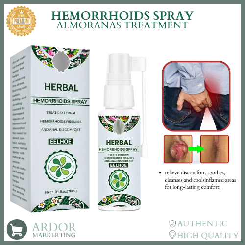 VIRAL ALMORANAS HERBAL SPRAY 30ml Hemorrhoids Cream Miracle Ointment ...
