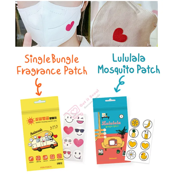 Mask Patch Natural Fragrance Mask Refresher 8s x 1Packet / Mosquito ...