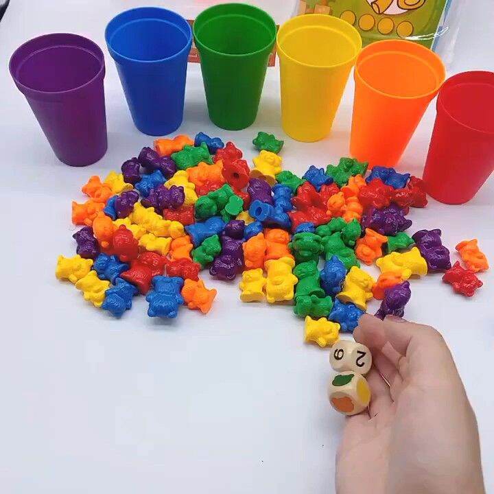 (3 Sizes) 102pcs Rainbow Counting Bear Montessori Education Toys | Lazada