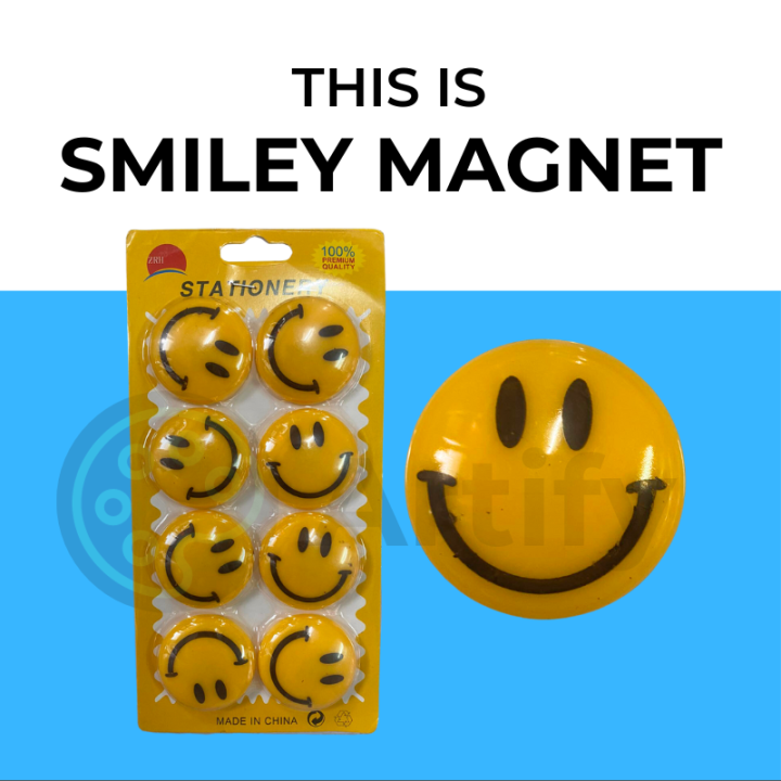1 pc/ 8pc Magnets Smiley Magnet Ref Magnet | Lazada PH