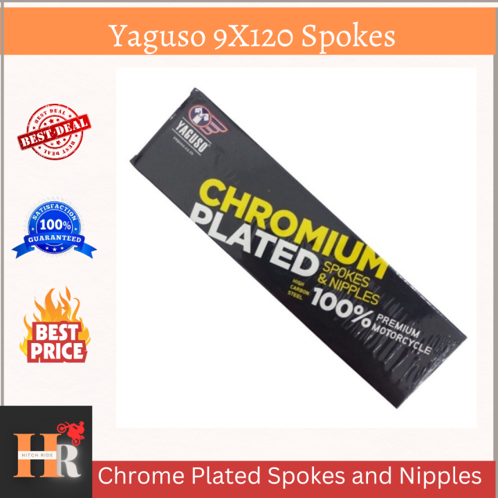 Superior Quality Chrome Plated Yaguso Spokes and Nipples 9gx120 | Lazada PH