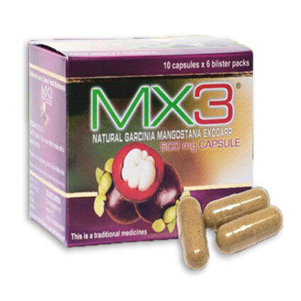 MX3 Mangosteen Xanthone 500 mg Capsule ( 60 capsules) | Lazada PH