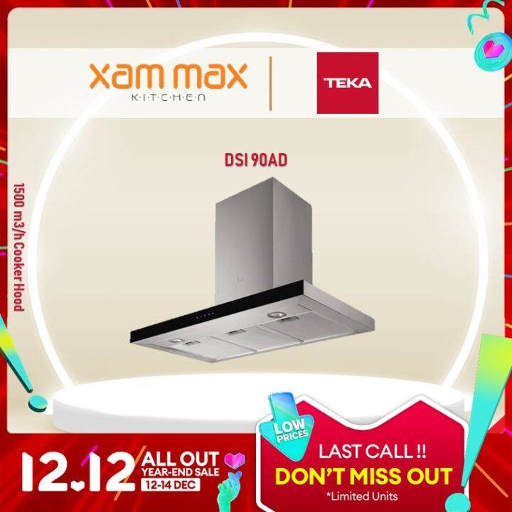 (PM Details & Fast Delivery) Teka Chimney Cooker Hood DSI 90 AD ...