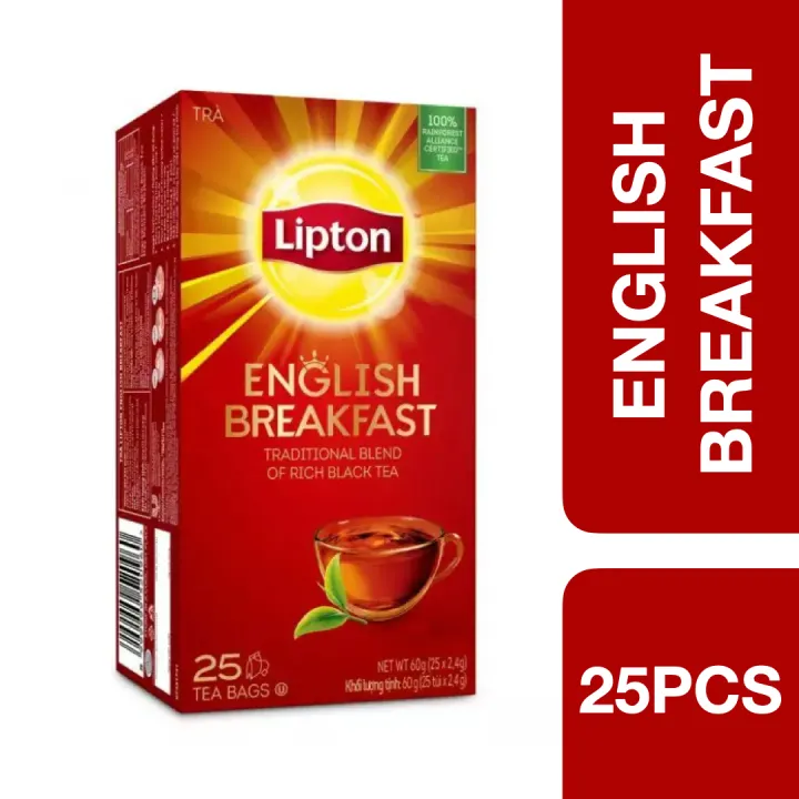Lipton English Breakfast 25 Tea Bags ++ ลิปทัน ชาอิงลิช เบรคฟาสต์ 25 ...