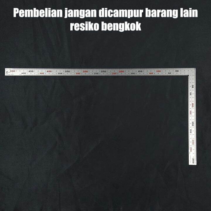 Shinwa Stainless Steel Square 11481 Penggaris Siku 50x25 cm | Lazada ...