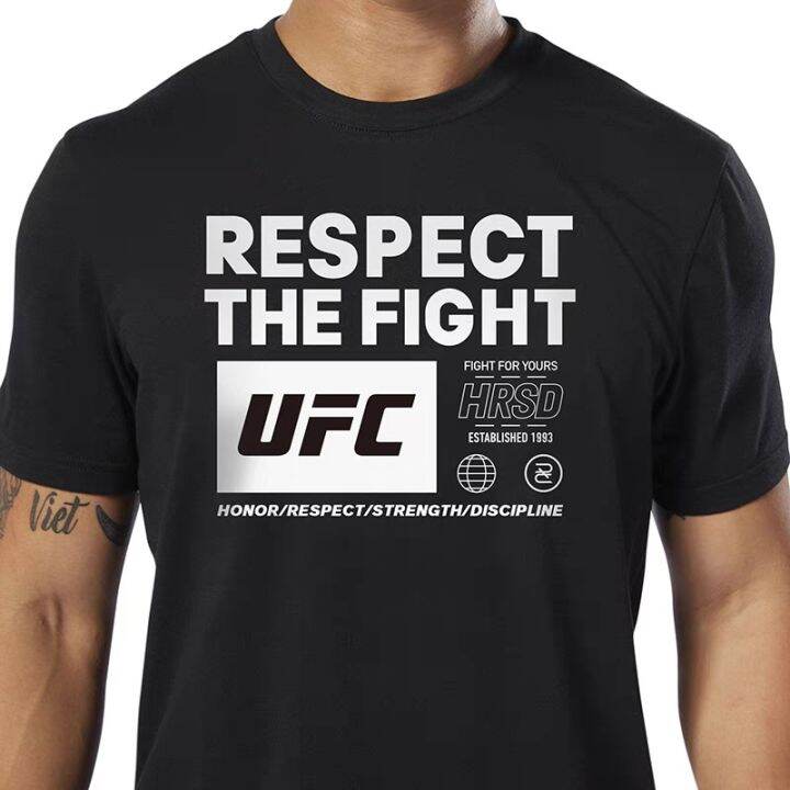 UFC MMA MMA Respect Fight For You ผู้ชาย เทรนนิ่ง กีฬา เสื้อยืดแขนสั้น ...