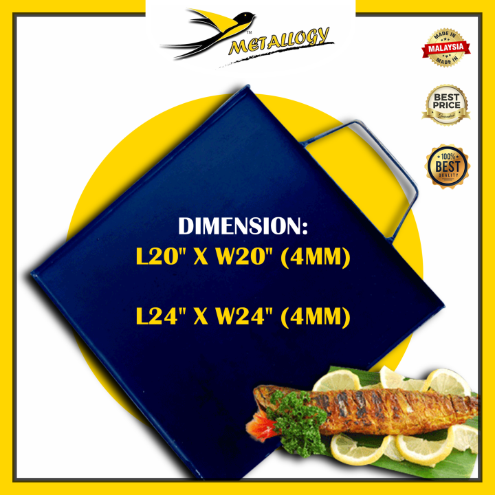 [Big Size] Metallogy Square Hot Plate Pan Kuali Segi Empat Kuali Leper ...
