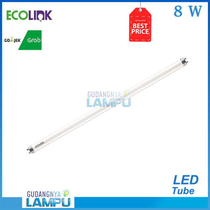 Lampu TL LED Tube Ecolink T8 8 Watt 600mm 8W 8 W 8Watt | Lazada Indonesia
