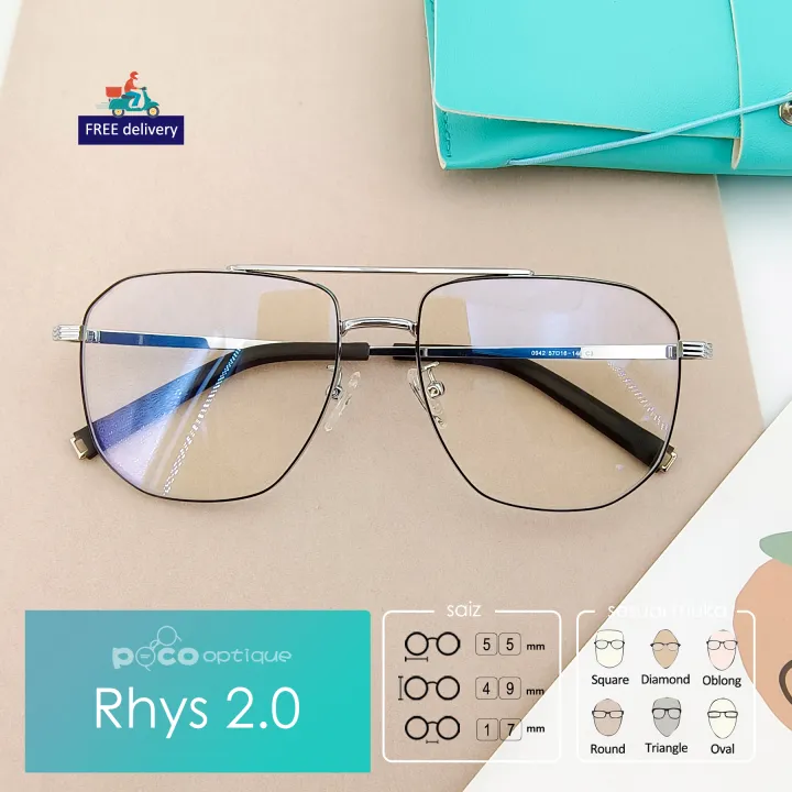 POCO Rhys 2.0 Power Degree Spectacle Eyewear Spek Rabun Jauh Bingkai ...