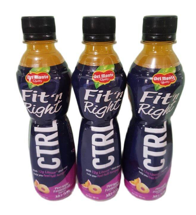 Del Monte FIT N RIGHT Juice Drink - Pineapple Passionate Flavored Drink ...