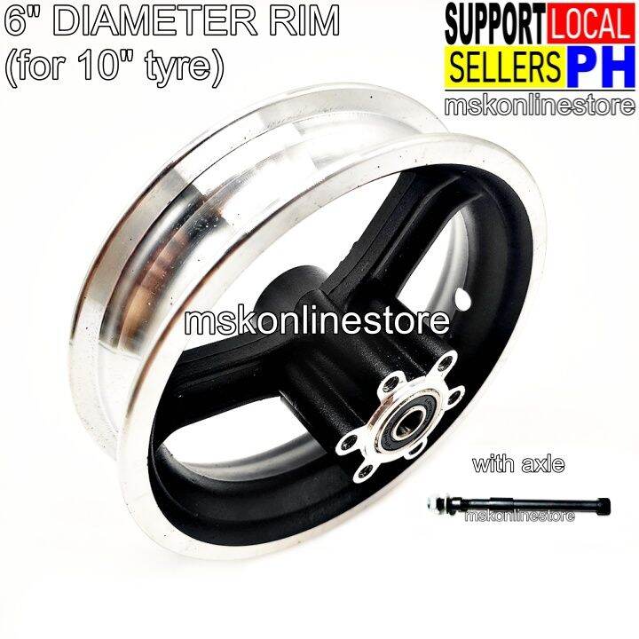 Mober S10 T10 Electric Scooter Front Rim and Axle 6 inch rim for 10 ...