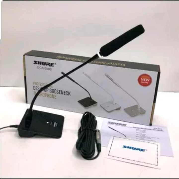 MICROPHONE SHURE PODIUM/GOOSENECK DCS6000/DCS 6000 ( BISA PHANTOM ) | Lazada Indonesia