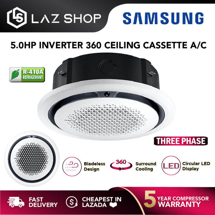 Samsung 5.0HP 360 Ceilling Cassette Inverter R410a Air Conditioner ...