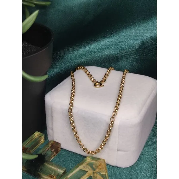 Tauco chain Thick 15.5 inches Chocker type Necklace - 18k Saudi gold ...