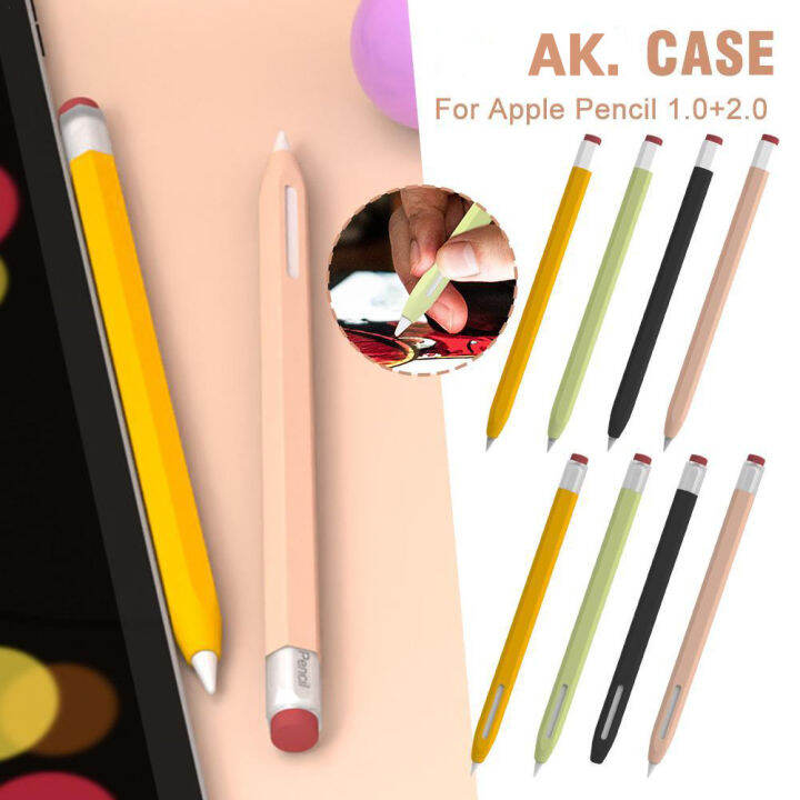 [ส่งด่วน1วัน ] ปลอกปากกาสำหรับ Pencil 1&2 Case ปอกปากกา ปลอกปากกาซิลิโคน เคสปากกา Pencil Stylus ...