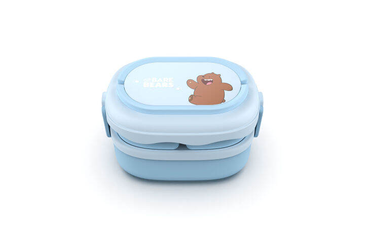 MINISO We Bare Bears Collection Double Layered Bento Box(Grizz) | Lazada PH
