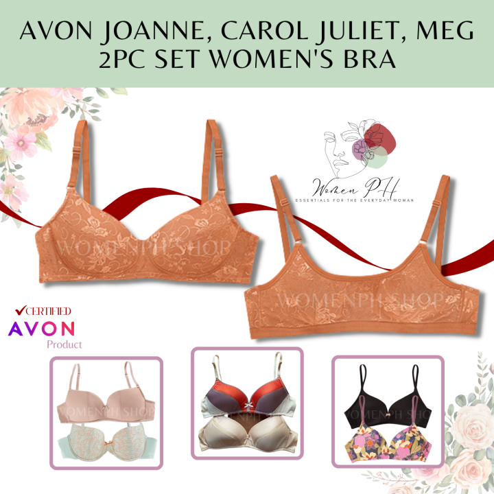 Avon Bra for Women, 2PC Set Nonwire and Underwire Women's Bra, Avon ...