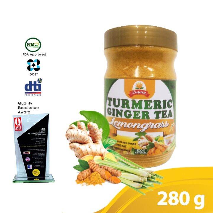 Luyan Salabat - Turmeric and Ginger Lemongrass Instant Tea Drink (280g ...