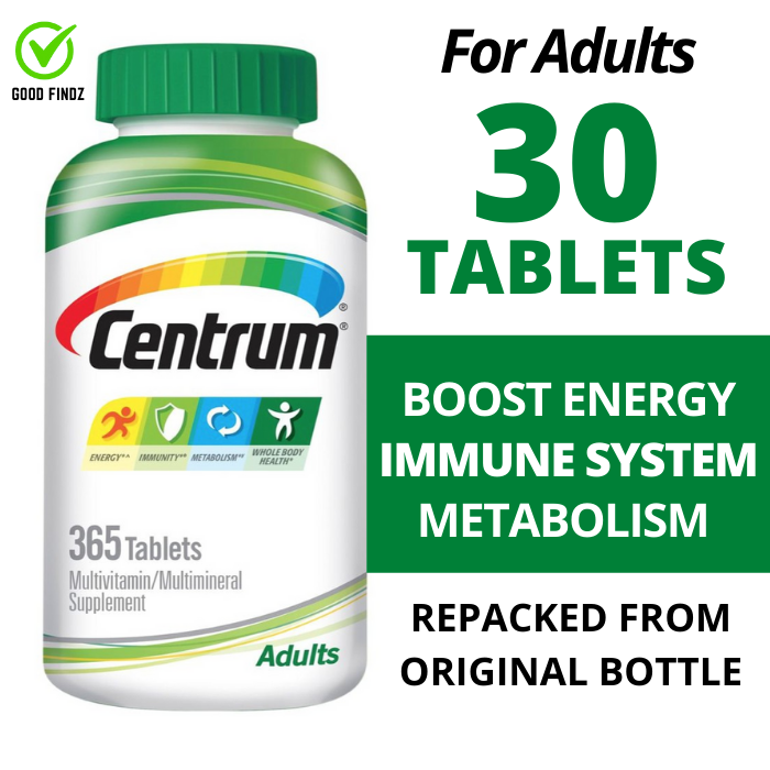 Repacked Centrum Multivitamins for ADULT 30 Tablets | Lazada PH