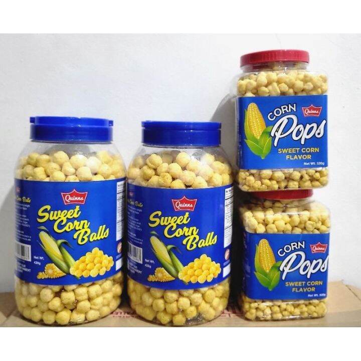 Quinns Corn Pops Sweet Corn Pops 520 grams Sweet Corn Balls 420g ...
