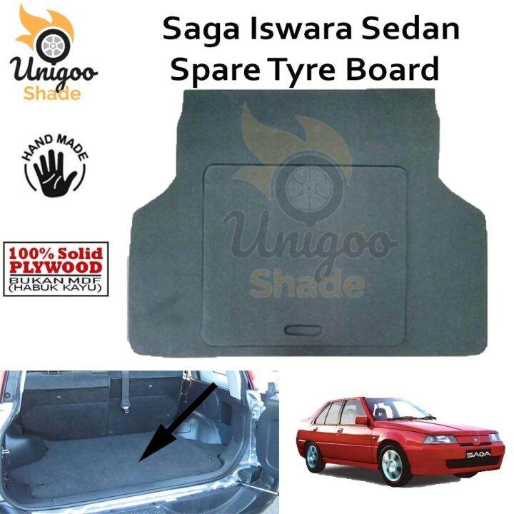 Saga Iswara (Sedan/Aeroback) Sedan Custom Fit 15mm Rear Bonnet Spare ...