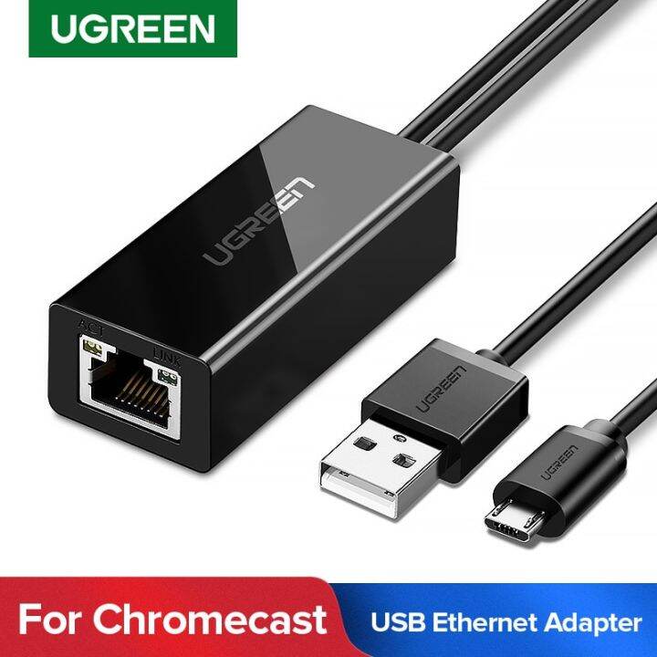 Ugreen USB Ethernet Adapter For Chromecast Amazo Fire TV Stick USB To ...