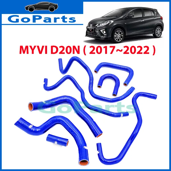 Samco Silicone hose Radiator TOP & BOTTOM & BY PASS HOSE Full Set 8pcs ...