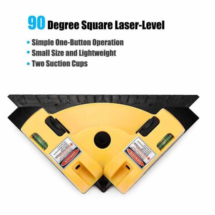 90 Degree Square Laser-Level Mini Horizontal & Vertical Laser-Line ...