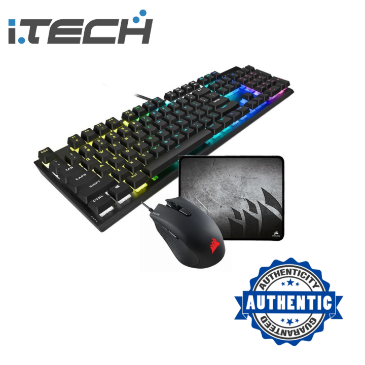 Corsair 3 in 1 Gaming Bundle 2021 Edition K60 RGB Pro, Harpoon RGB Pro ...