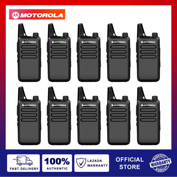 5 Watts Motorola C1 set of 10 Portable Mini Radio Long Range Two Way ...