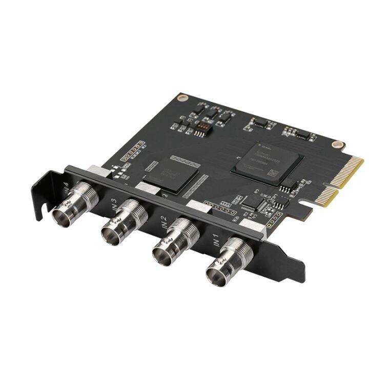 4-Way SDI Video Capture Card HD 1080P 60 Video Conference Director PCIe ...
