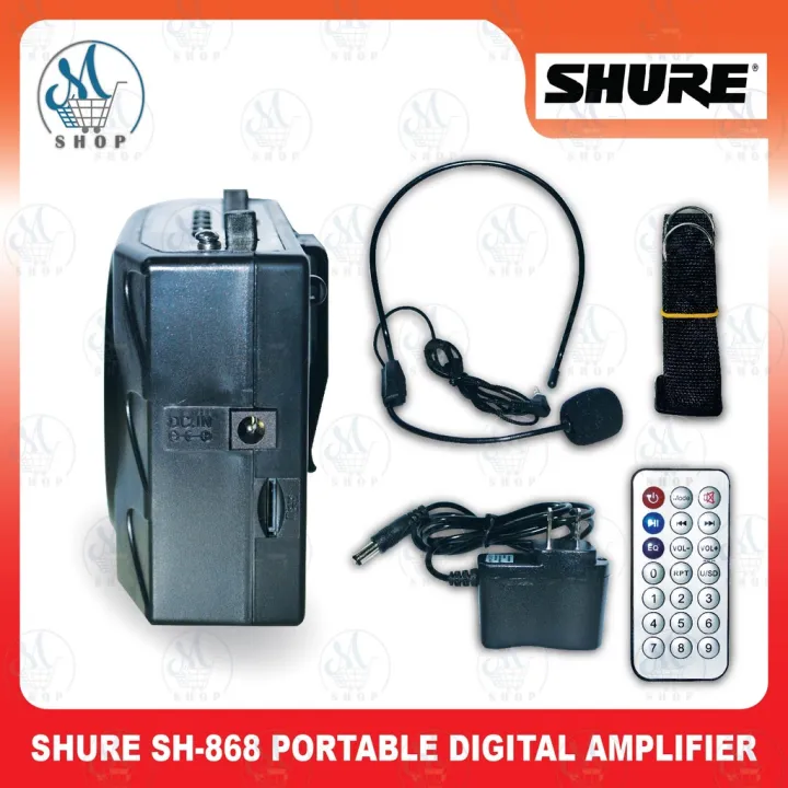 SHURE SH-868 PORTABLE DIGITAL AMPLIFIER COD | Lazada PH
