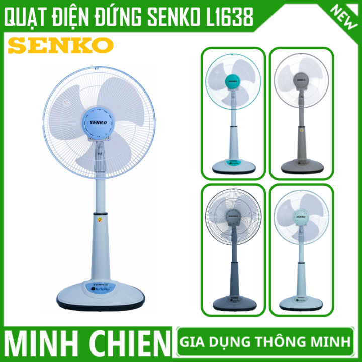 Quạt Điện Đứng Senko L1638, Quạt Lửng Senko L1638 Chính Hãng, 100% Lõi ...