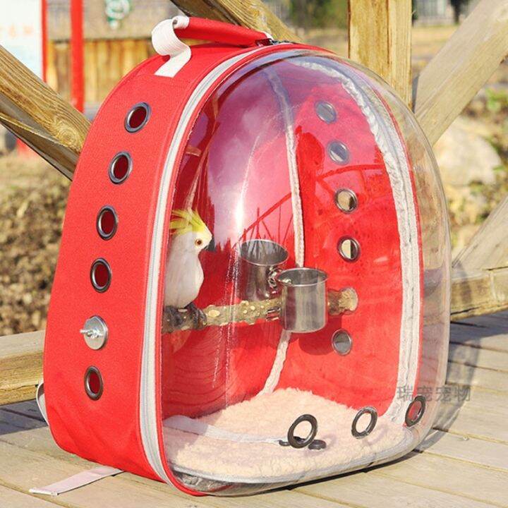 Bird Parrot Backpack Carrier Bubble Bag Small Dog Cat Space Capsule ...
