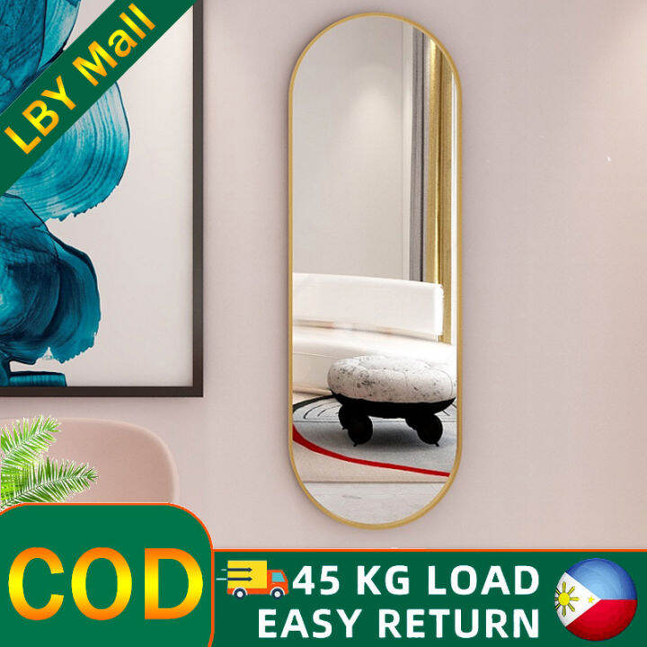 LBY Nordic style bedroom wall hanging dressing mirror modern simple ...