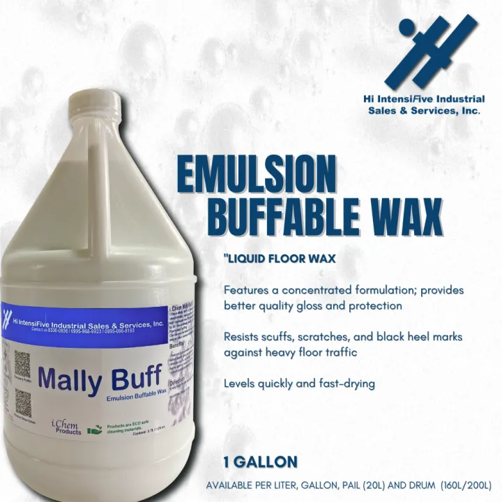 EMULSION BUFFABLE WAX 1 GALLON (Stone Crystallizer, Marbles Tiles ...