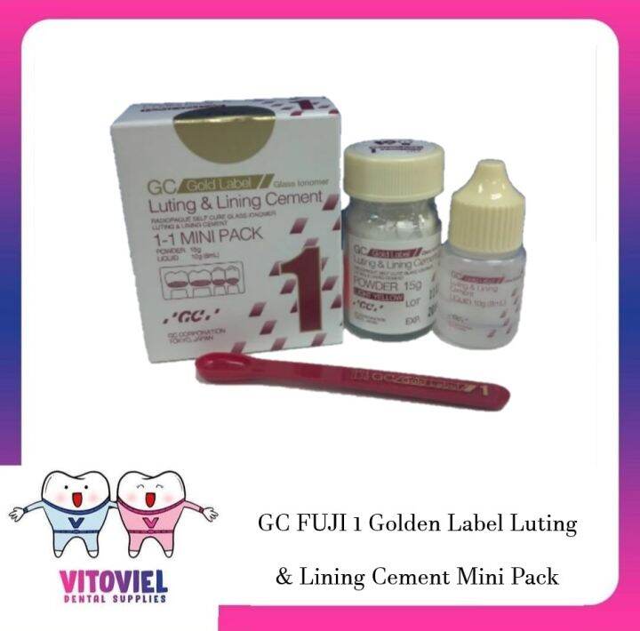 GC FUJI 1 Golden Label Luting & Lining Cement Mini Pack | Lazada PH