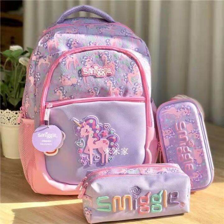 TOP☆ Smiggle School Backpack for Primary Children (Year 1 to 6) Student ...