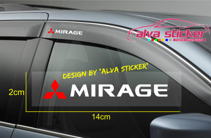 sticker mirage cutting stiker talang air mobil mitsubishi mirage all ...