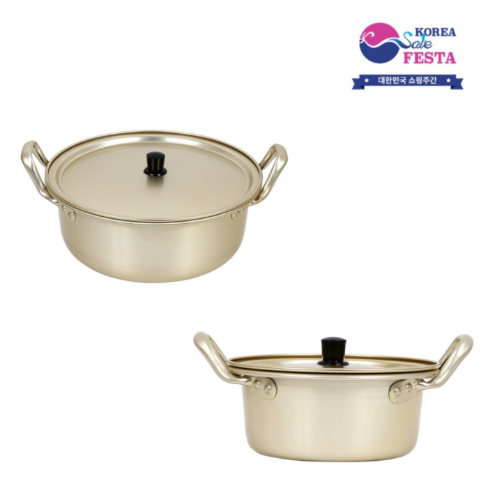 Chefline 20cm Korean Golden Pot with Lid | Lazada PH