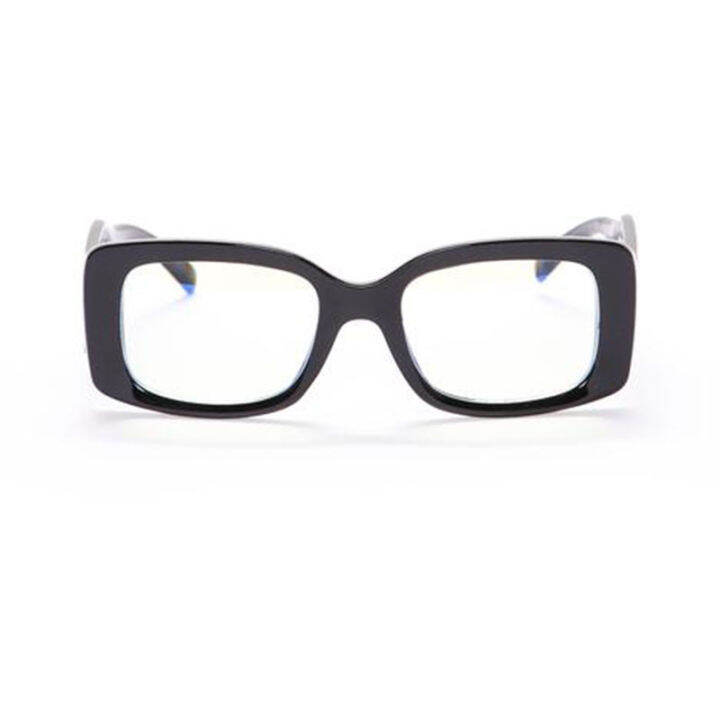 Big nd Reading Glasses Fashion Square women Anti Blue Light Transparent Eyeglasses Oversized ...