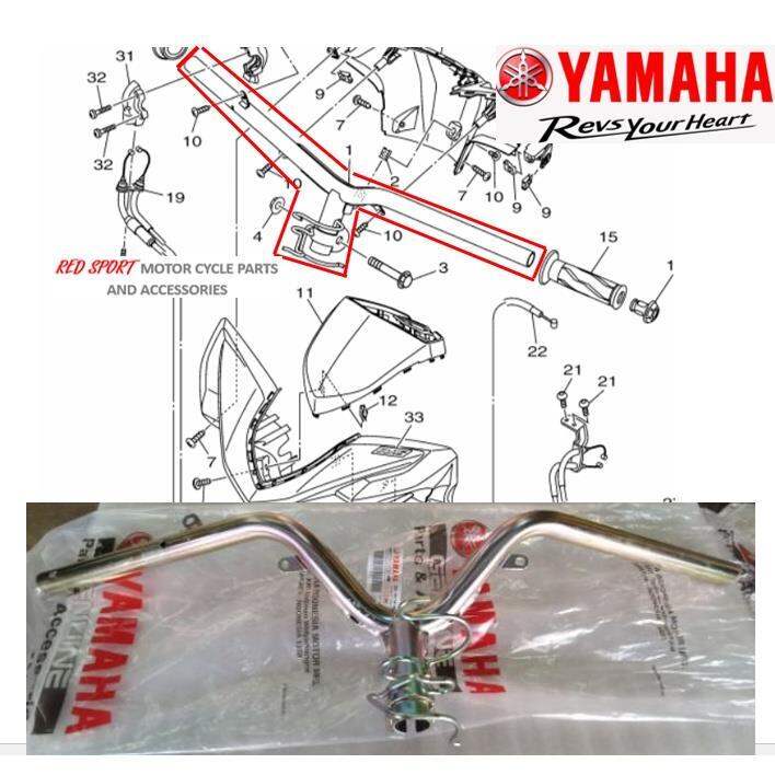 moto HANDLE BAR FOR MIO SOUL i 125 Genuine Yamaha | Lazada PH