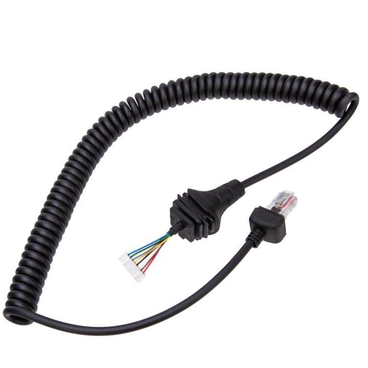 8 Pin HM-152 Mic Handheld Radio Speaker Microphone PU Cable for ICOM IC ...